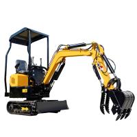 China HT-10CZ 1000kg Weight Mini Excavator with 360° Rotation and Optional Attachments for sale
