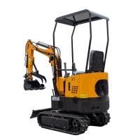 China 1Ton HT-10B Mini Excavator  Koop Engine 192F  and Adjustable Dozer Blade for sale