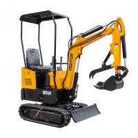China 1Ton HT-10B Mini Excavator  Koop Engine 192F  and Adjustable Dozer Blade for sale