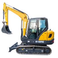China HT60Pro Hydraulic Excavator Hydraulic System and High Strength Structural Design for sale