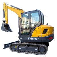 China HT60Pro Hydraulic Excavator Hydraulic System and High Strength Structural Design for sale