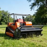 China HTM1200 Intelligent Remote-Controlled Lawn Mower with 1.2m Cutting Width for sale