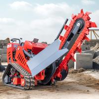 China HTC24 Skid Steer Trencher 16 kW Runtong Engine Adjustable Trenching Depth for sale