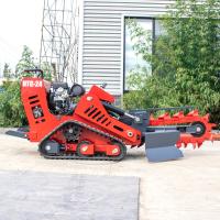 China HTC24 Skid Steer Trencher 16 kW Runtong Engine Adjustable Trenching Depth for sale