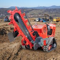China HTC24 Skid Steer Trencher 16 kW Runtong Engine Adjustable Trenching Depth for sale