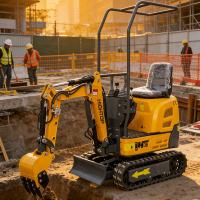 China HT06 Mini Excavator with 600kg Operating Weight 2017mm Max Digging Height for sale