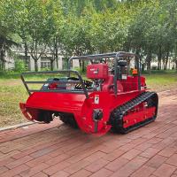 China HTM80 Remote Control Crawler Lawn Mower 12HP Diesel Engine and 70° Slope Capability for sale