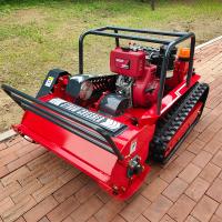 China HTM80 Remote Control Crawler Lawn Mower 12HP Diesel Engine and 70° Slope Capability for sale