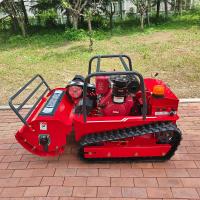 China HTM80 Remote Control Crawler Lawn Mower 12HP Diesel Engine and 70° Slope Capability for sale