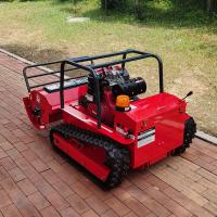 China HTM80 Remote Control Crawler Lawn Mower 12HP Diesel Engine and 70° Slope Capability for sale