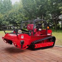 China HTM80 Remote Control Crawler Lawn Mower 12HP Diesel Engine and 70° Slope Capability for sale