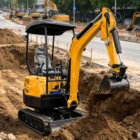 China HT-16 Mini Excavator Compact with 1100 KG Work Quality and 0.02 m³ Bucket Capacity for sale