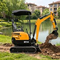 China HT-16 Mini Excavator Compact with 1100 KG Work Quality and 0.02 m³ Bucket Capacity for sale