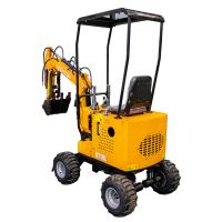 China HT10L Wheeled Mini Excavator with 10KW Rated Power for sale