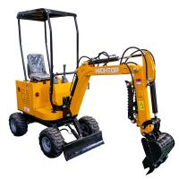 China HT10L Wheeled Mini Excavator with 10KW Rated Power for sale