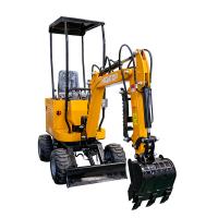 China HT10L Wheeled Mini Excavator with 10KW Rated Power for sale