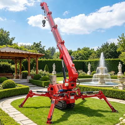 China 2 Tons Spider Crawler Crane With Rubber Tracked Chassis For Small Spaces for sale