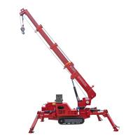 China 2 Tons Spider Crawler Crane With Rubber Tracked Chassis For Small Spaces for sale
