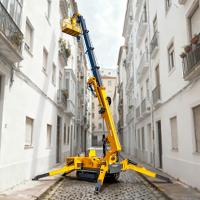 China HTSC5.0 5T Lifting Capacity Spider Crane Continuous Rotation With 17m Maximum Lift for sale
