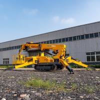 China HTSC5.0 5T Lifting Capacity Spider Crane Continuous Rotation With 17m Maximum Lift for sale