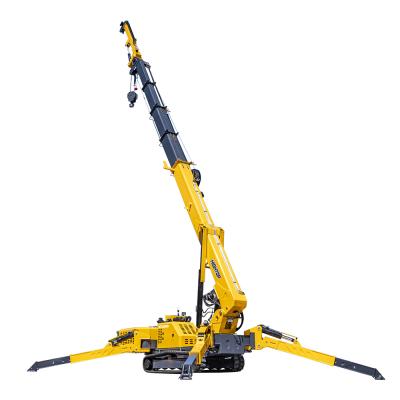 China HTSC8.0 Crawler Spider Crane with 360° Continuous Rotation 21m Maximum Lift for sale