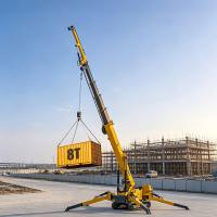 China HTSC8.0 Crawler Spider Crane with 360° Continuous Rotation 21m Maximum Lift for sale