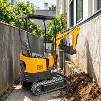 China HT10B 1-ton Mini Excavator with 2225mm Transport Length and CE Certification for sale