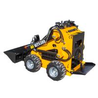 China Standing-Type Wheeled Skid Steer Loader with Zero Rotation for Narrow Passages for sale