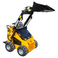 China Standing-Type Wheeled Skid Steer Loader with Zero Rotation for Narrow Passages for sale