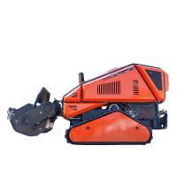 China 400m Remote Distance Tracked Lawn Mower with Remote Hydraulic Cylinder Lift for Slope Mowing for sale