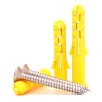 China Corrosion Resistant White Expanding Plastic Anchor Customized in brick for sale