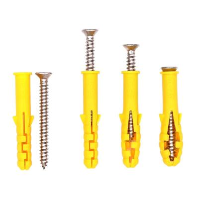 China Weather Resistant White Nylon Expanding Drywall Anchor / Wall Plug Plastic Anchor With Mating Screw for sale