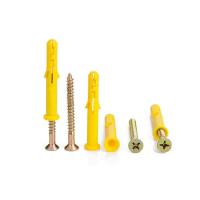 China Customized Wall Plug Plastic Expansion Anchor  With Mating Screw Nail for sale
