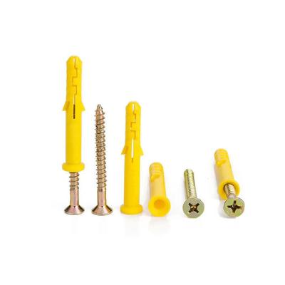 China Customized Wall Plug Plastic Expansion Anchor  With Mating Screw Nail for sale