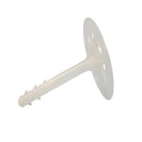 China Hammer In Plastic Insulation Nail White Fastener With 50mm Head for sale