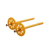 China Corrosion Resistant Plastic Insulation Fixings Plastic Anchor With Smooth Head for sale