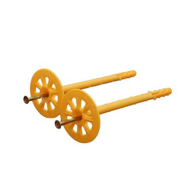 China Corrosion Resistant Plastic Insulation Fixings Plastic Anchor With Smooth Head for sale