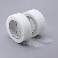 China 80gsm Fiberglass Mesh Tape Rolls In White With Strong Tensile Strength for sale