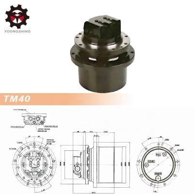 China High Strength Travel Motor Final Drive TM40 GM35 OEM For DX225LC K1037757 for sale