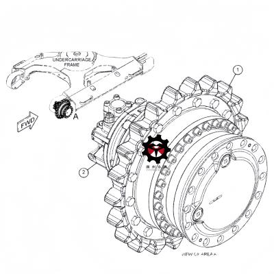 China ZX240-3 ZX240-5 ZX250-3 ZX250-5 ZX260-3 ZX260-5 FInal Drive for HITACHI Excavator 9242907 9257553 9243839 9256989 Travel Motor for sale