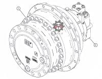 China 318E 319D 320D 320E  Final Drive for Excavator Spare Parts 353-0609 353-0611 Hydraulic Travel Motor Reduction for sale
