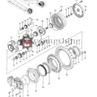 China Yoongshing High Qualirt Excavator Spare Parts 3053785 Travel Motor Sun Gear for Hitachi EX300-5 ZX450 ZX450-3 ZX470-5G ZX470-3 for sale