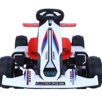 China 12V Electric Kids Ride On Car with 550 Dual Motor Battery Powered Go Kart for Ages 3-8 for sale