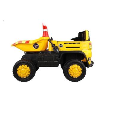 China 12V 7A Battery Kids Remote Control Construction Truck Ride On Toy with Bluetooth Music and LED Lights for sale