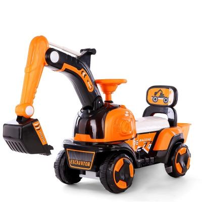 China Children Electric Excavator Ride On Car 6.1kg 4 Wheels with Lights Music for Kids 2-7 Years for sale