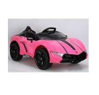 China Pink Electric Ride On Car for Kids 12V Battery Powered with LED Lights and USB for sale