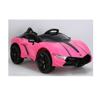China Pink Electric Ride On Car for Kids 12V Battery Powered with LED Lights and USB for sale
