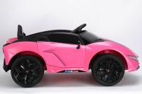 China Pink Electric Ride On Car for Kids 12V Battery Powered with LED Lights and USB for sale