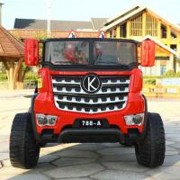 China 12V Electric Construction Truck Ride On Toy with Remote Control and Tipping Bucket for Kids for sale