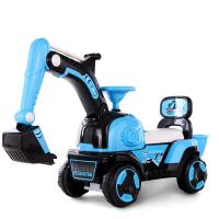 China Childrens Ride On Toy Sliding Excavator Construction Truck 65x35x36cm PP Plastic 4 Wheels for sale
